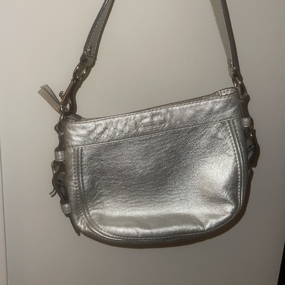 Coach | Bags | Coach Silver Handbag | Poshmark